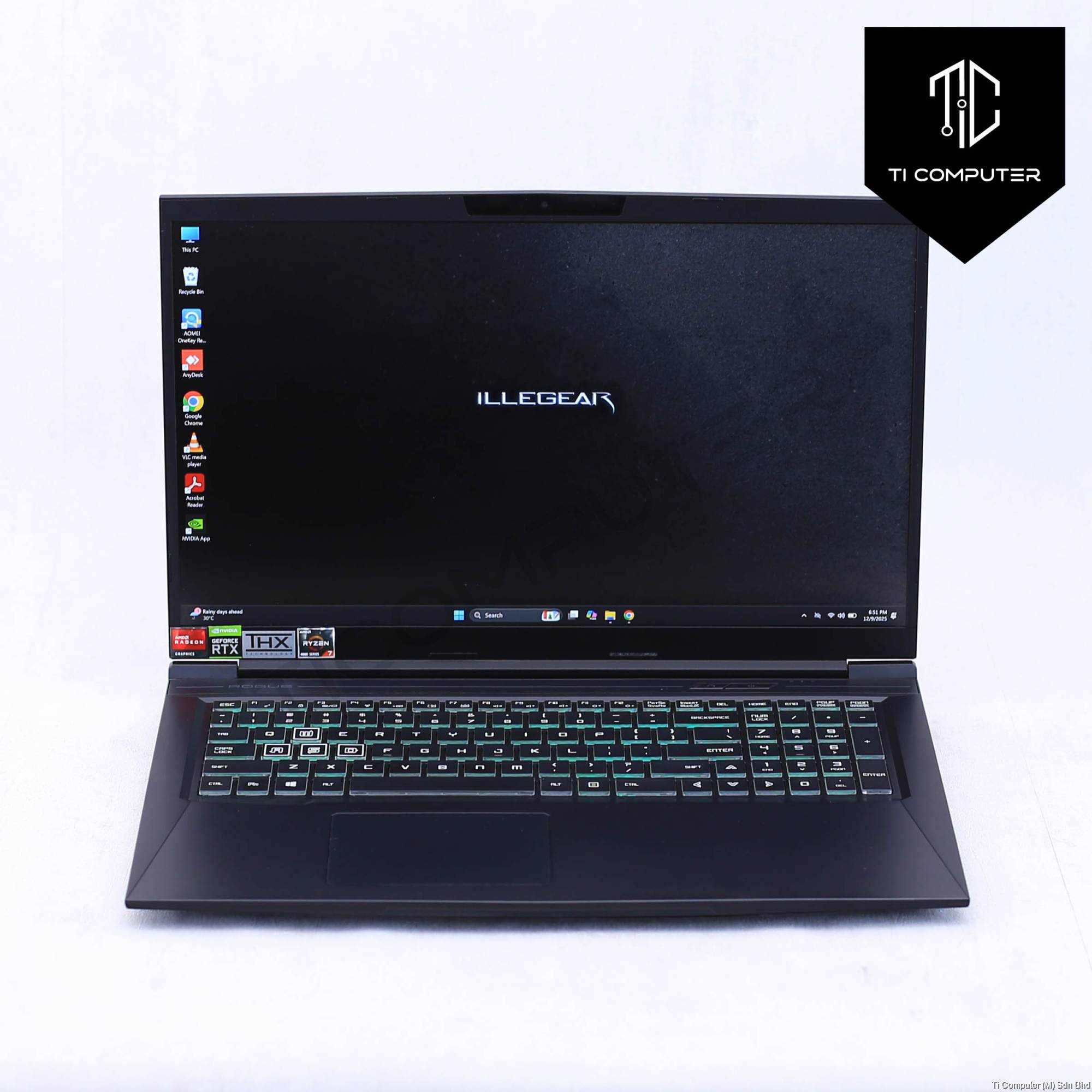 ILLEGEAR Rogue 17.3 Inch Ryzen 7 4800H 16GB RAM 512GB NVMe SSD RTX 3060 ...