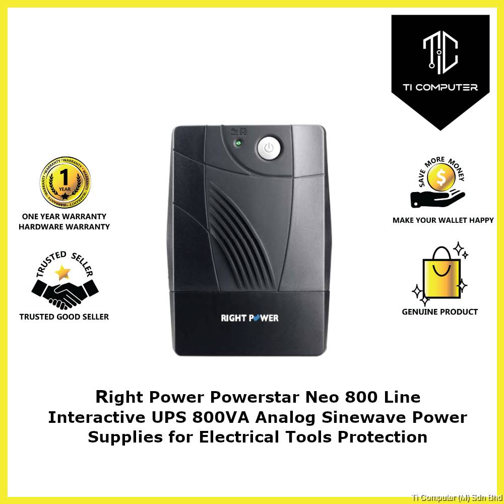 PowerStar Neo Series Right Power Powerstar Neo 800 Line Interactive UPS ...