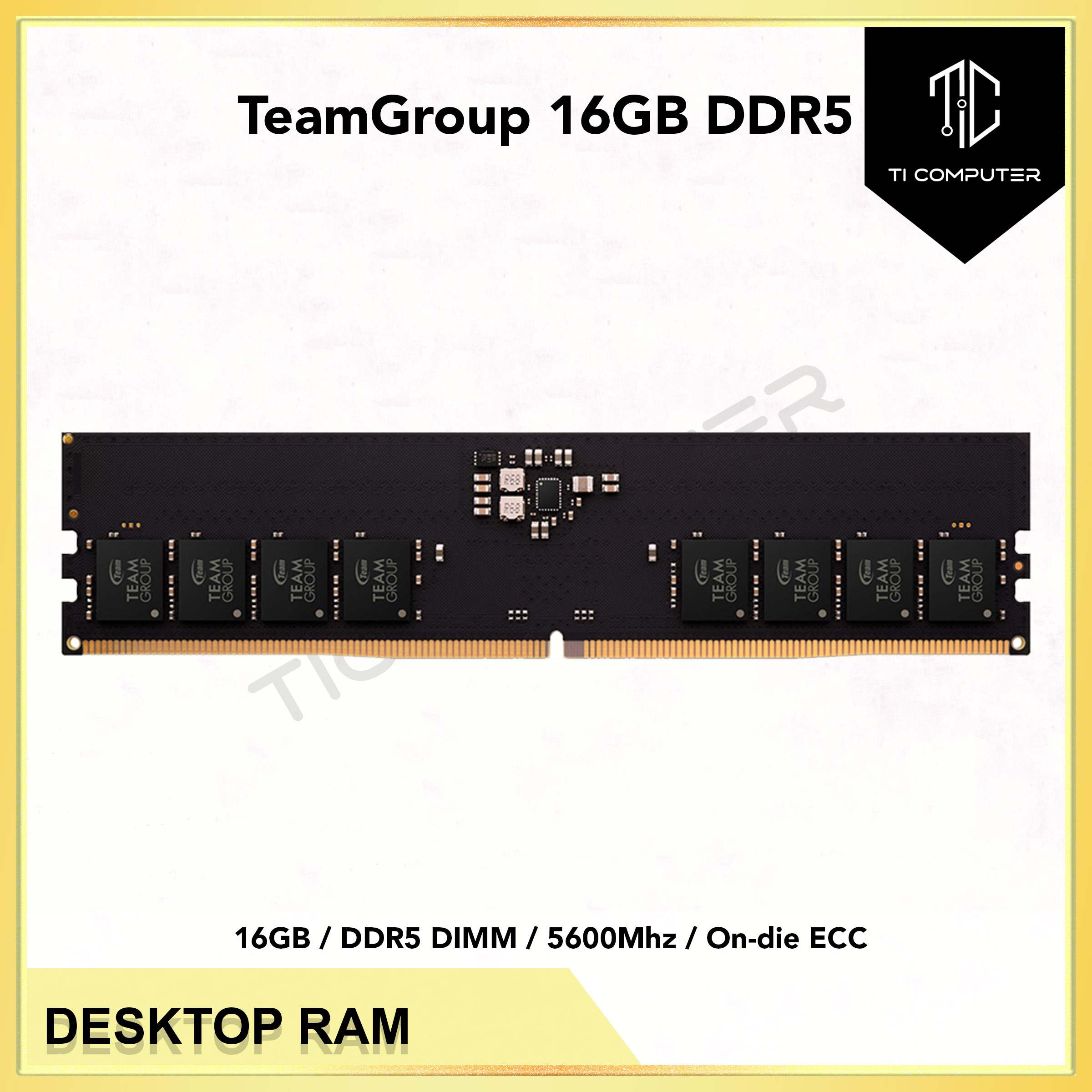 TeamGroup Elite 16GB DDR5 5600MHz PC5-44800 CL46 DIMM Desktop PC Memory RAM